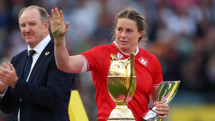 Coupe du monde féminine de rugby : la Canadienne Sophie de Goede nommée ...