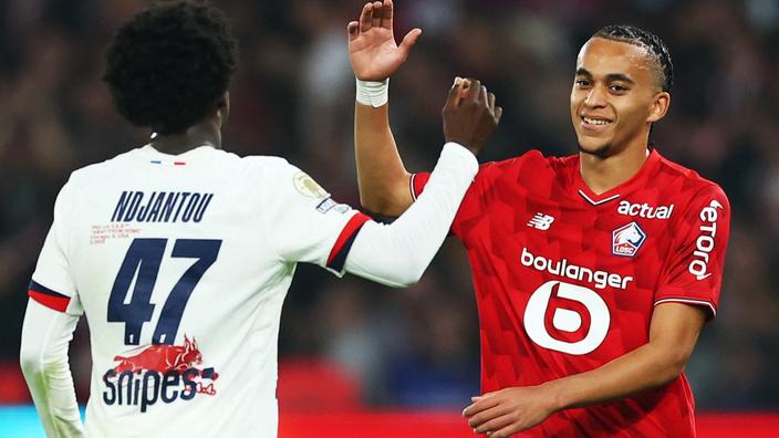 Lille-PSG : coup franc de Nuno Mendes, égalisation d’Ethan Mbappé... Le ...