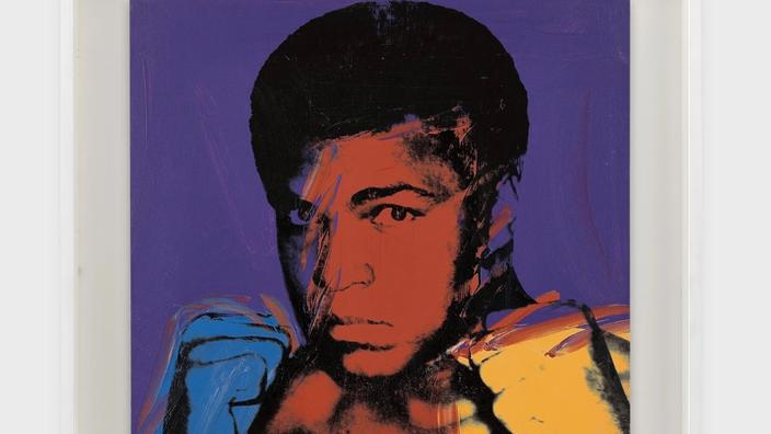 Un portrait de Mohamed Ali, peint par Andy Warhol, vendu 18 millions de ...
