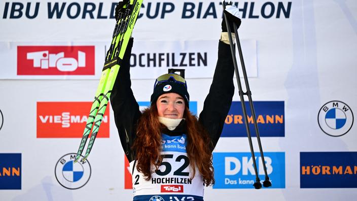 Biathlon : Lou Jeanmonnot victorieuse du sprint de Hochfilzen