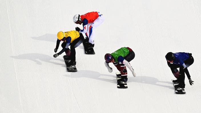 JO 2026 : Aidan Chollet au pied du podium en snowboardcross