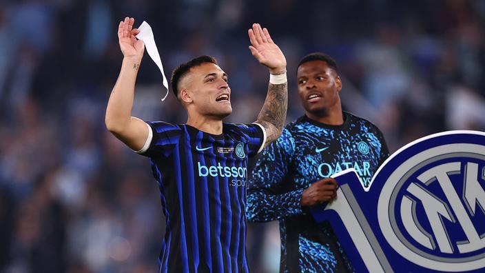 Foot : vainqueur de la Coupe d’Italie, l'Inter signe un doublé retentissant