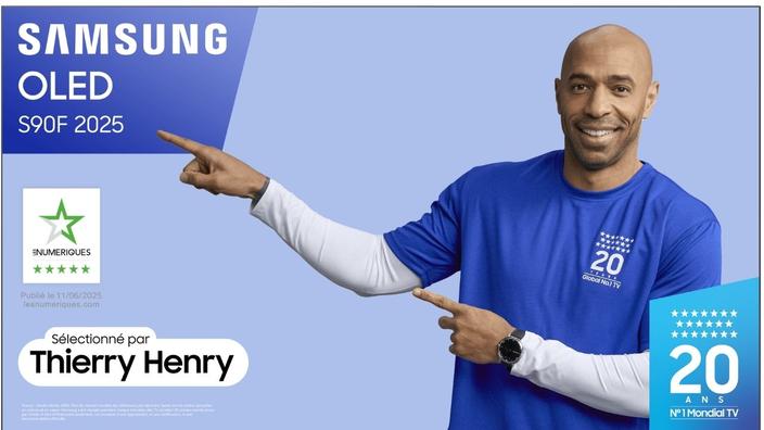 4 TV Samsung sélectionnés par Thierry Henry pour la Coupe du Monde 2026 ...