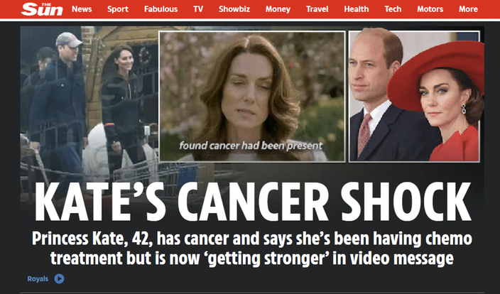 «Le choc du cancer de Kate» : la presse britannique en émoi après les ...