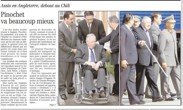 L'arrestation de Pinochet à Londres : une bataille judiciaire retentissante