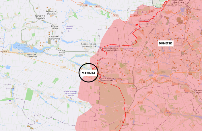 Guerre en Ukraine : Marinka, une ville du Donbass réduite en cendres