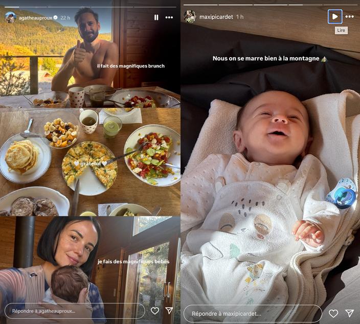 Agathe Auproux et Maxence Picardet : après la naissance de bébé, ils ont bien mérité leur séjour ...