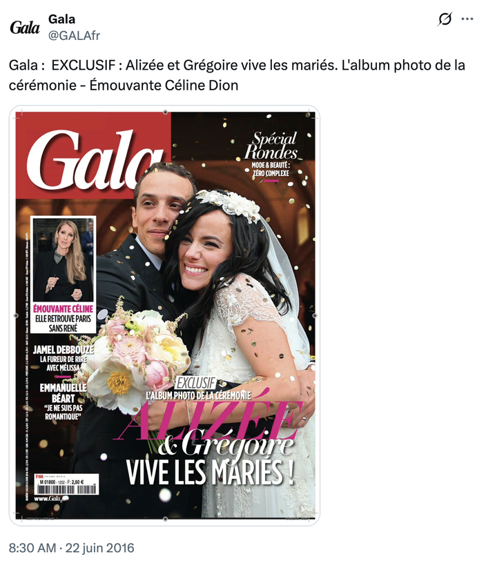 Alizée et Grégoire Lyonnet, 10 ans déjà : ambiance champêtre, invités ...