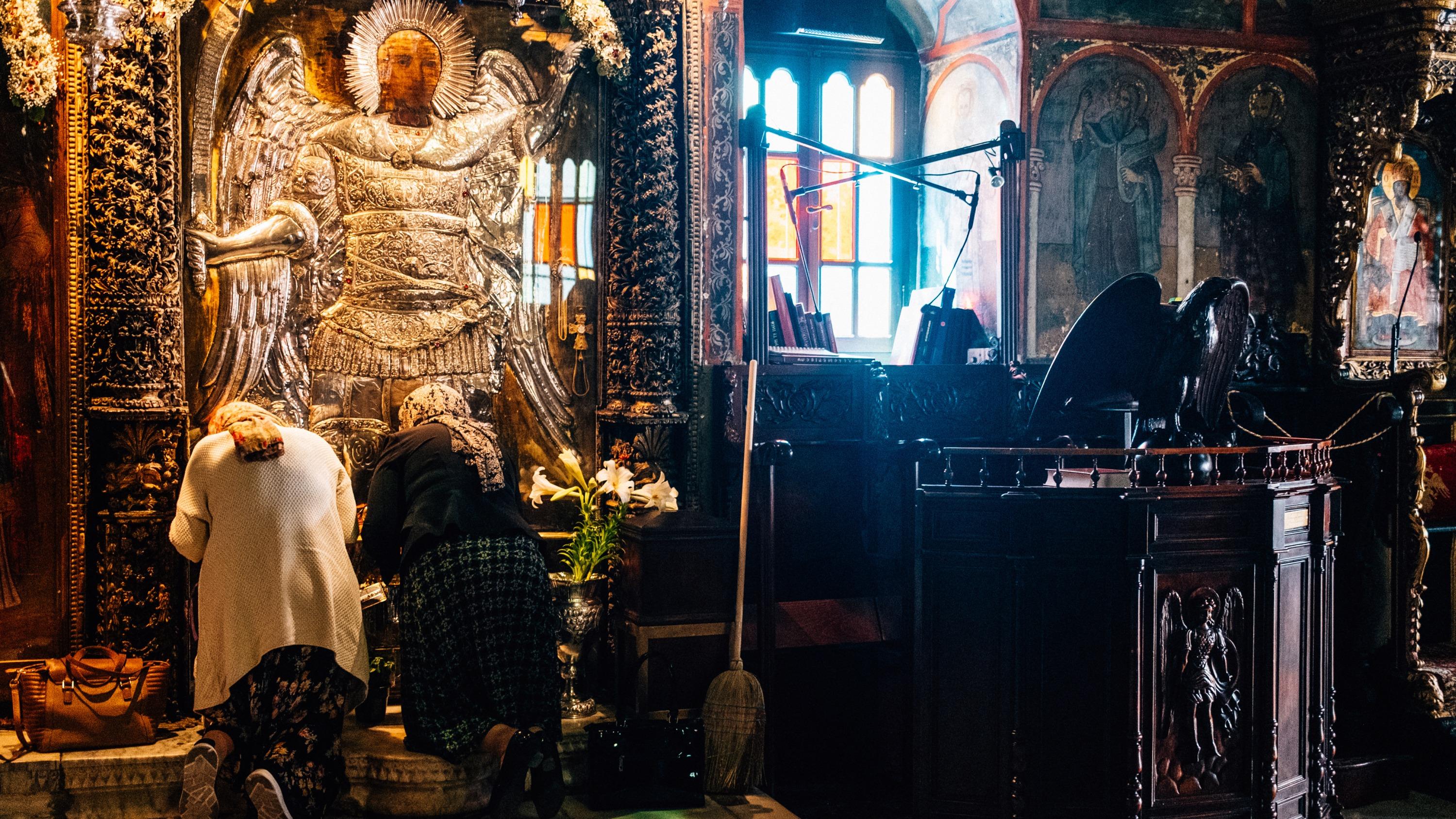 Sur l'île de Symi, l'envol de Saint-Michel