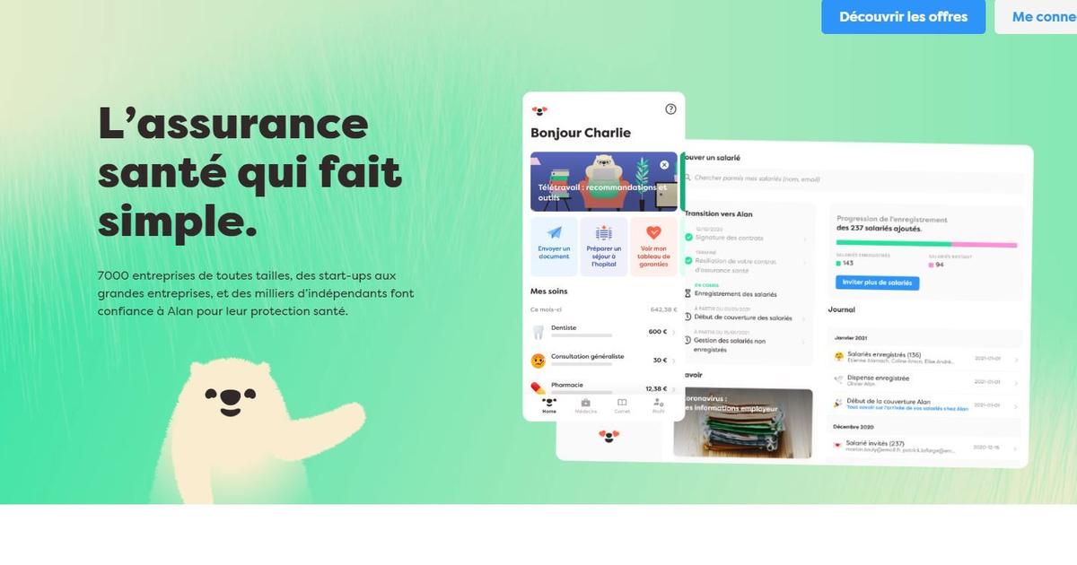 L’assureur en ligne Alan vise 1 million de clients en 2023