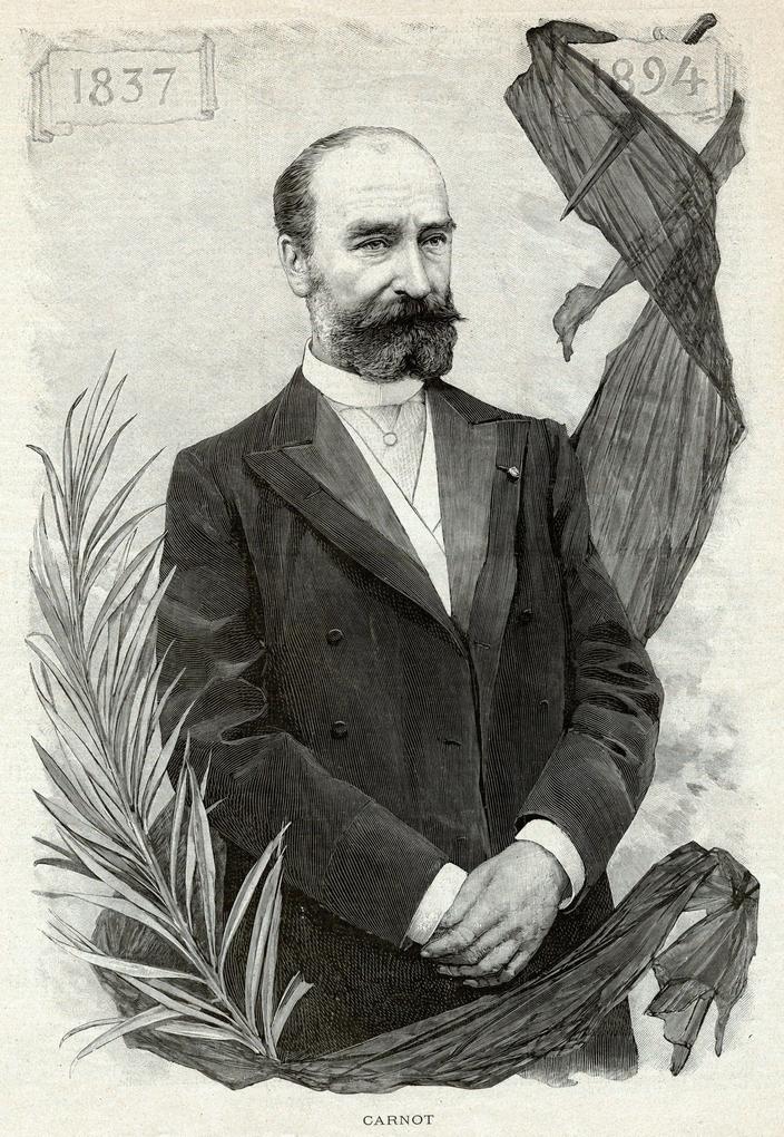 L’assassinat de Sadi Carnot le 24 juin 1894 crée la stupeur