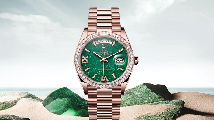 Montres: cadrans en pierre