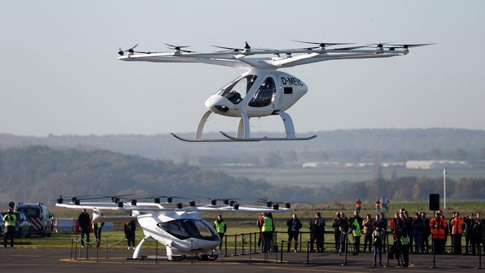 Les taxis volants de Volocopter dans le ciel de Paris en 2024