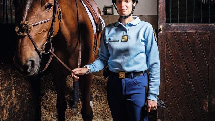 Marie-Audrey Leheup, première femme à la tête du régiment de cavalerie ...