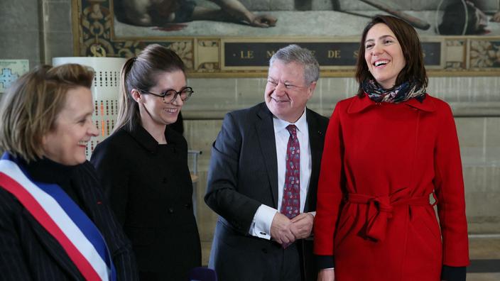 Européennes: Valérie Hayer, un premier meeting pour gagner en notoriété