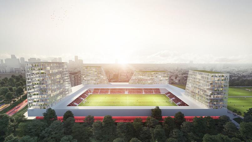 Ces architectes espèrent mêler bureaux et stade de foot - Figaro Immobilier