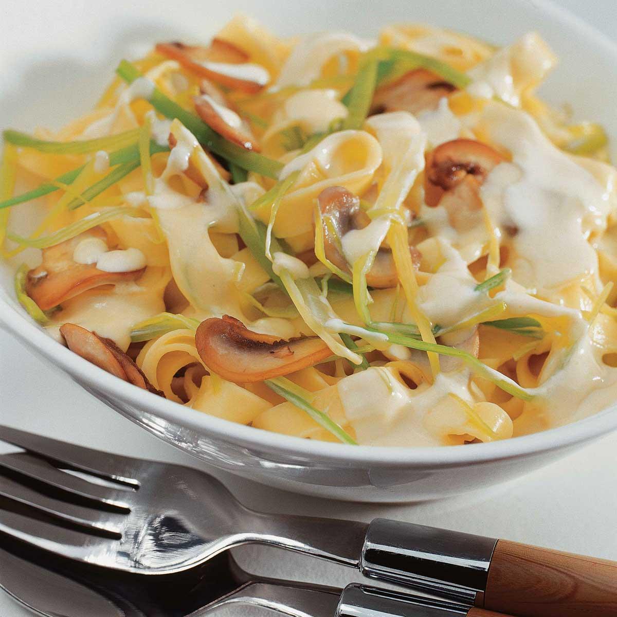 Recette tagliatelles façon carbonara - Cuisine / Madame Figaro