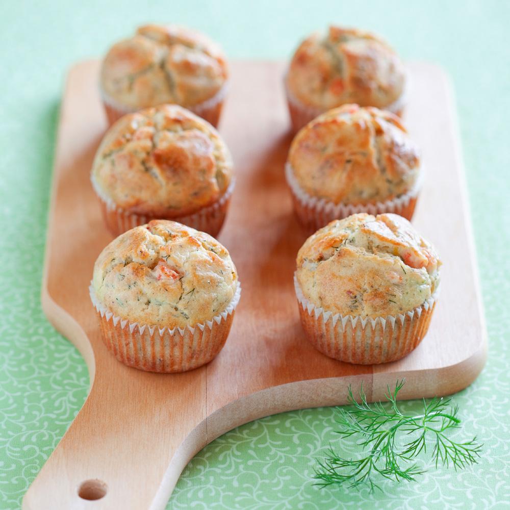 Recette muffin au saumon fumé et ricotta - Cuisine / Madame...