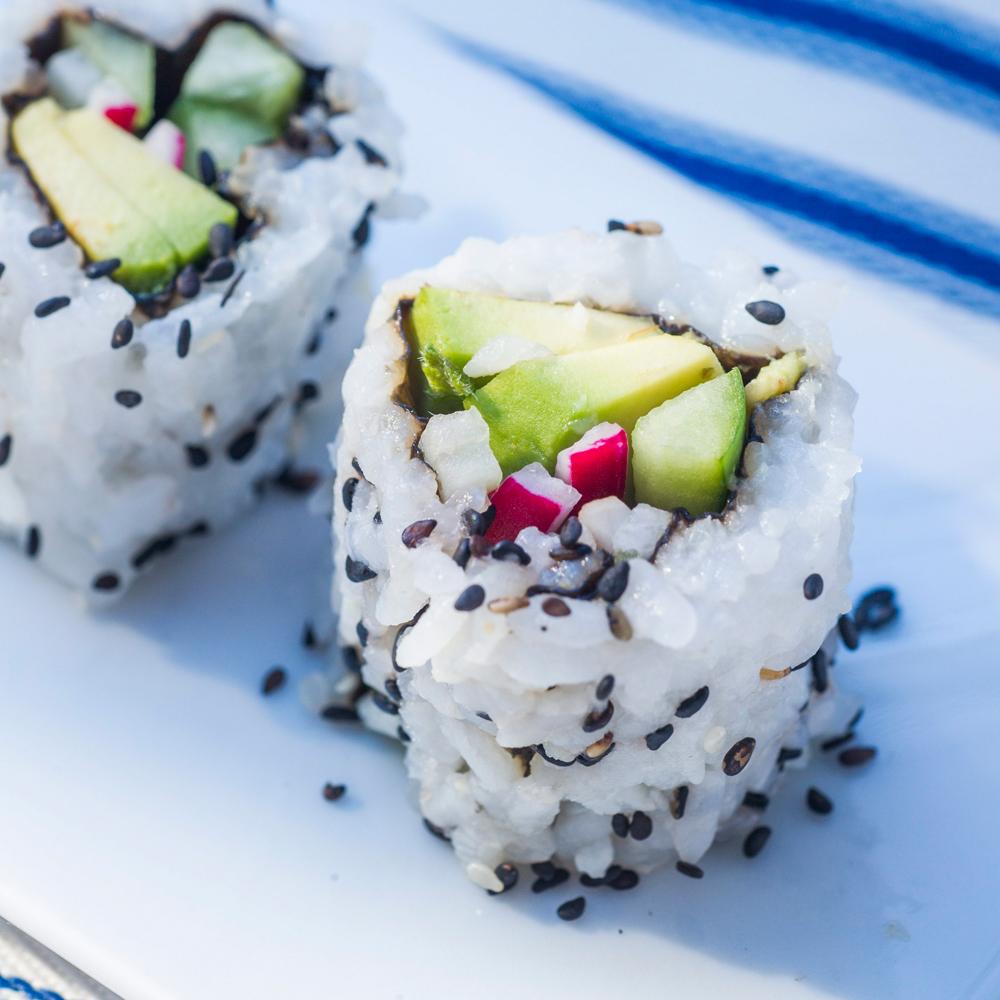 Recette comme un maki avocat-radis-concombre - Cuisine