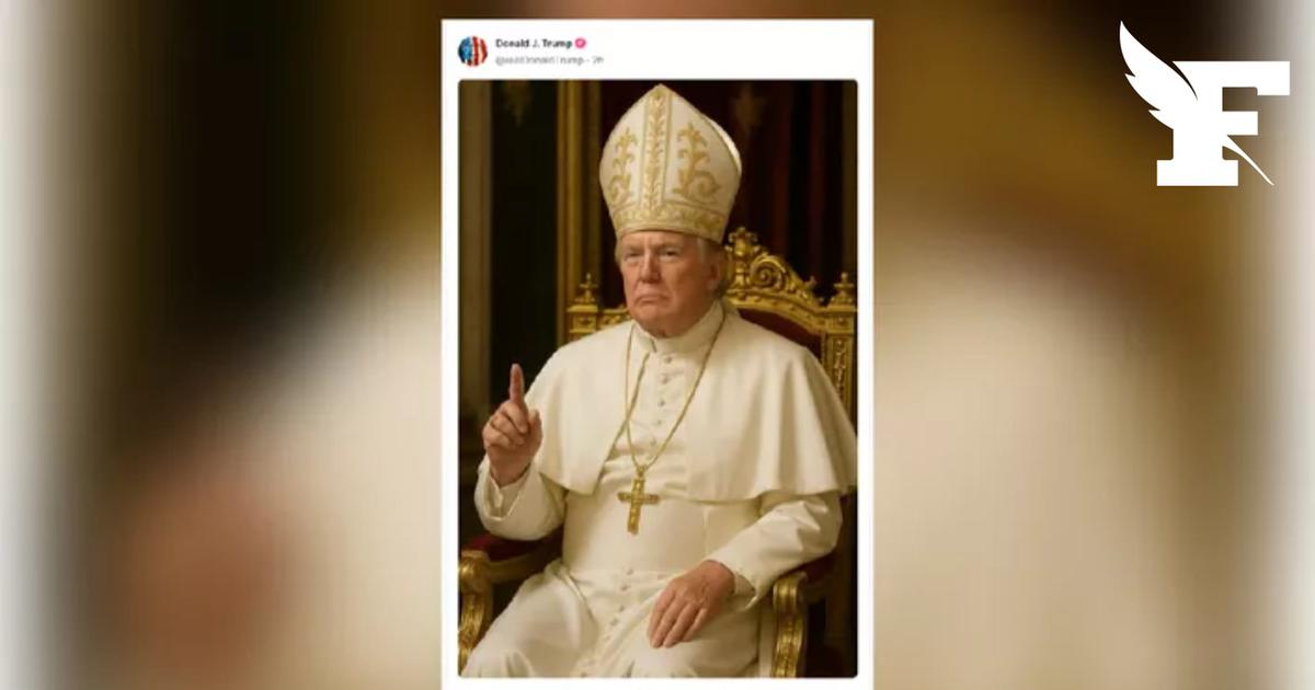 Donald Trump publie une photo de lui habillé en pape