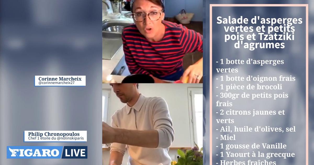La recette d'asperges et tzatziki avec le chef étoilé Philip Chronopoulos