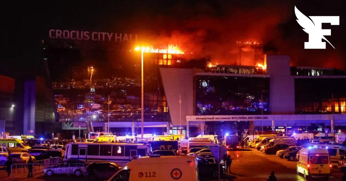 Fusillade à Moscou: la salle de concert Crocus City Hall en flammes