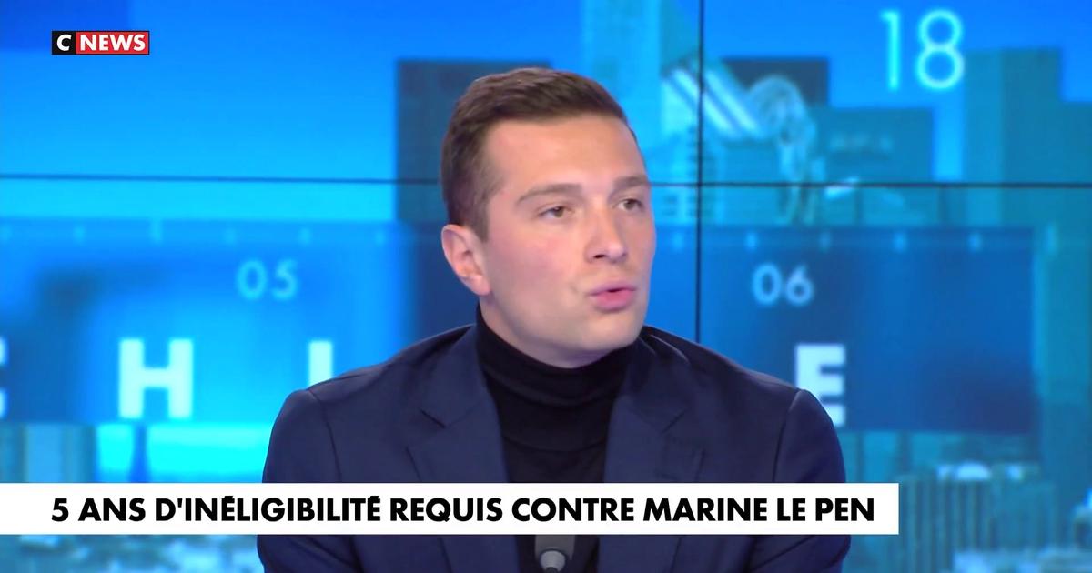 Inéligibilité requise contre Le Pen: Jordan Bardella reconnaît que le ...