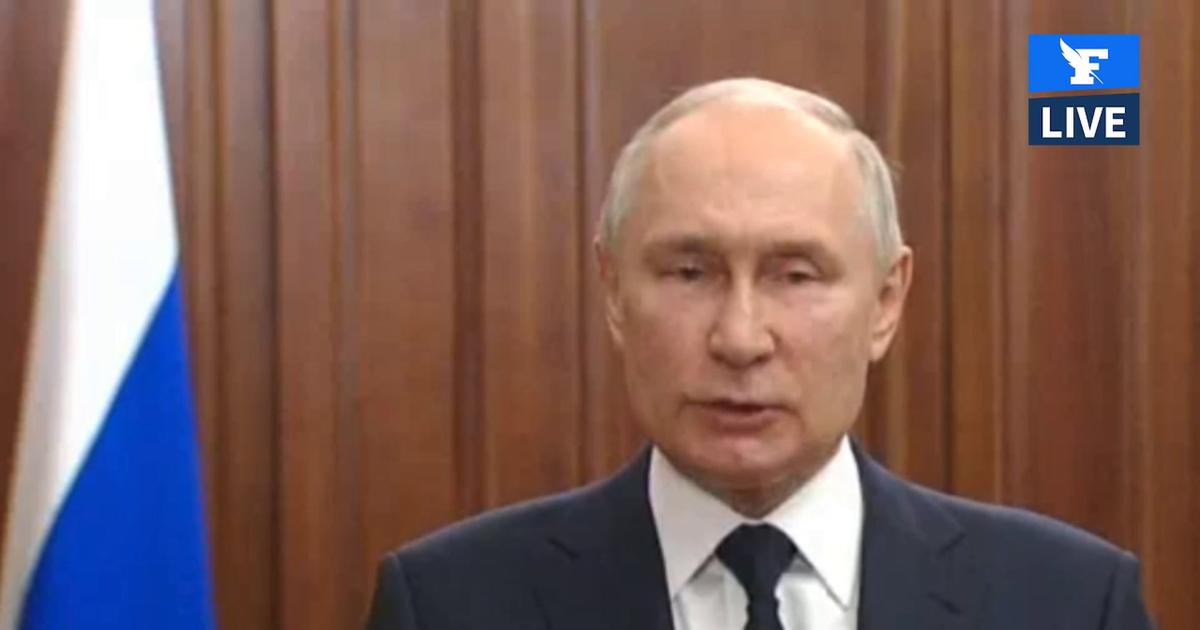 Wagner : suivez en direct la prise de parole de Vladimir Poutine