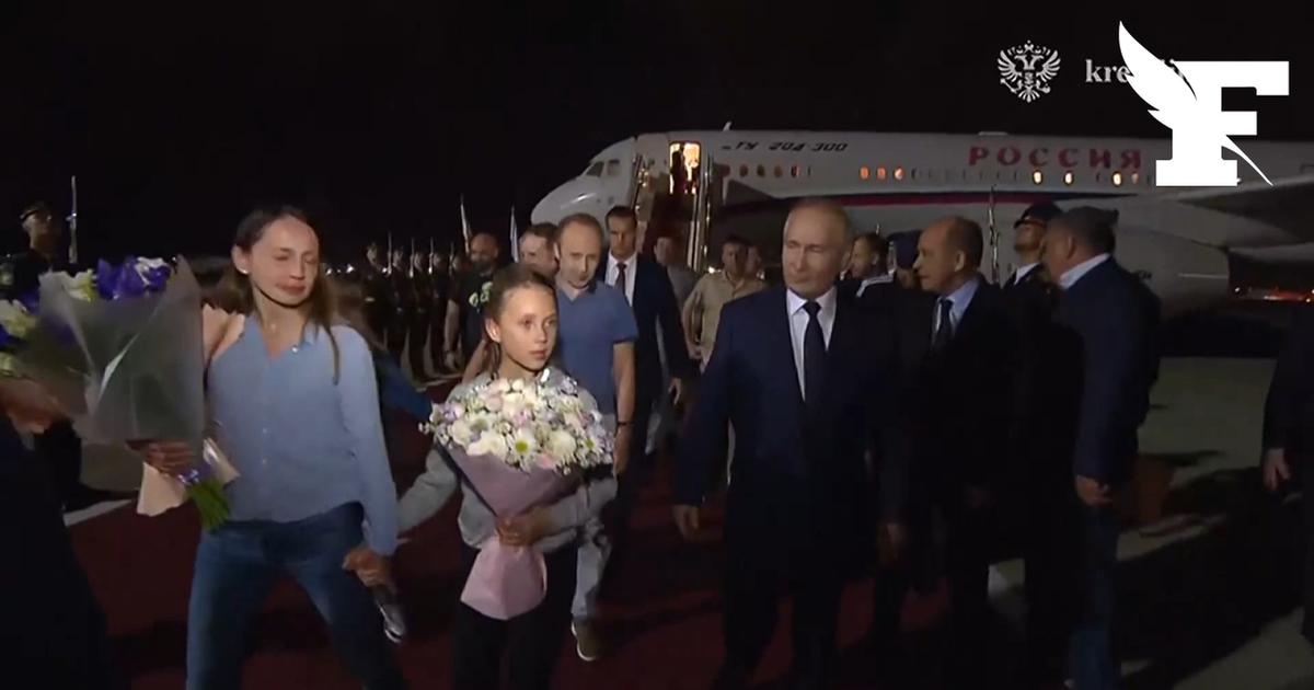 «Buenas noches»: l'étrange accueil de Vladimir Poutine à deux enfants ...
