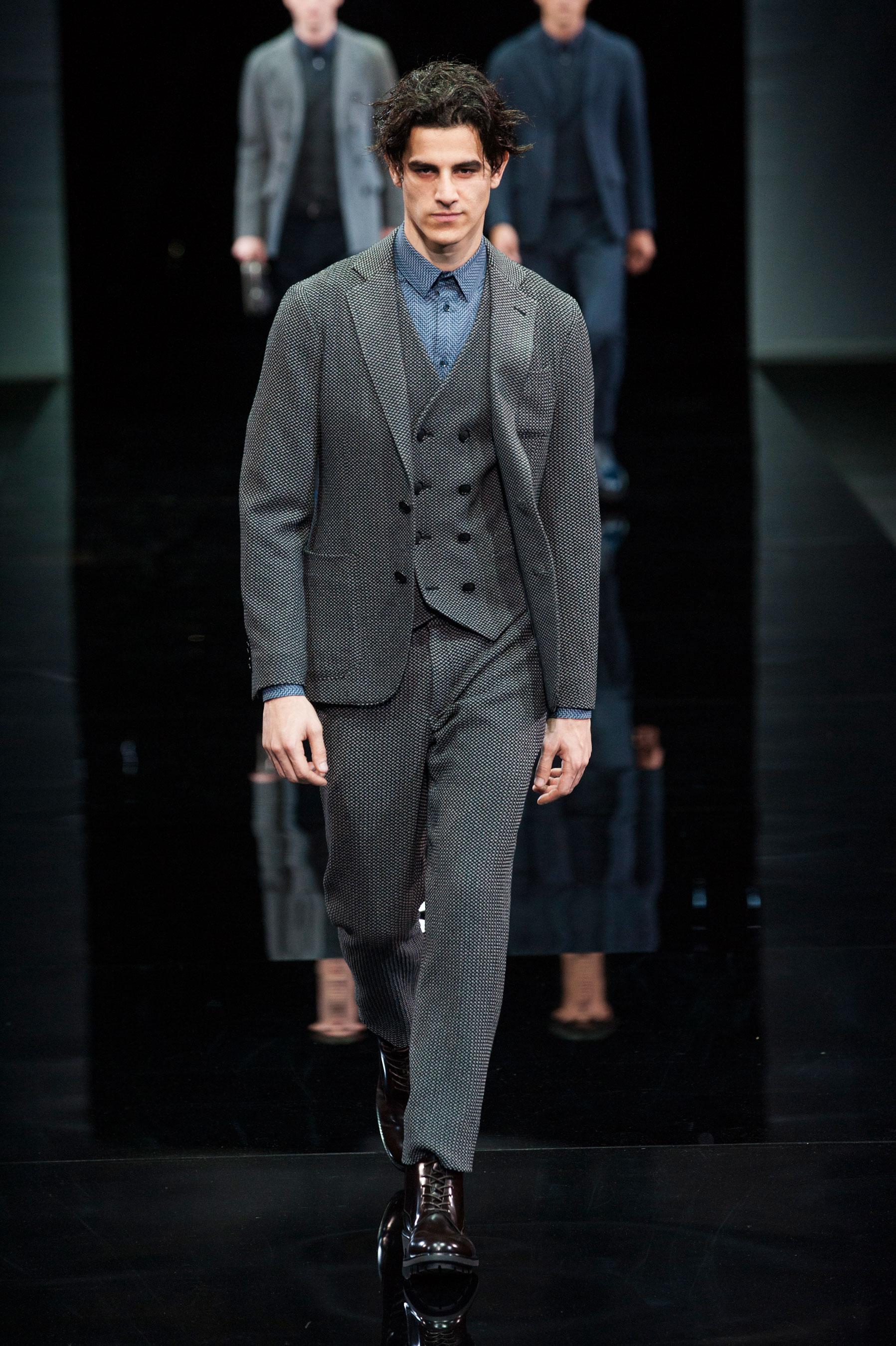 Défilé Giorgio Armani Automne-hiver 2014-2015 Homme - Madame Figaro