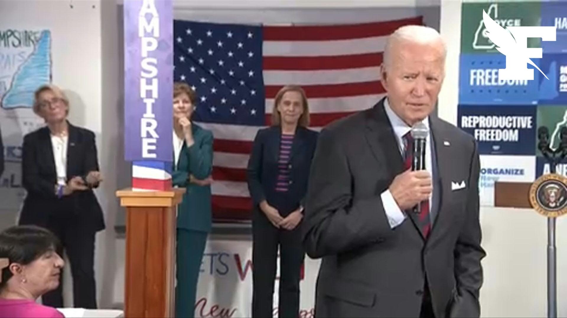 «On doit l'enfermer»: Joe Biden reprend un slogan de Trump...contre Trump