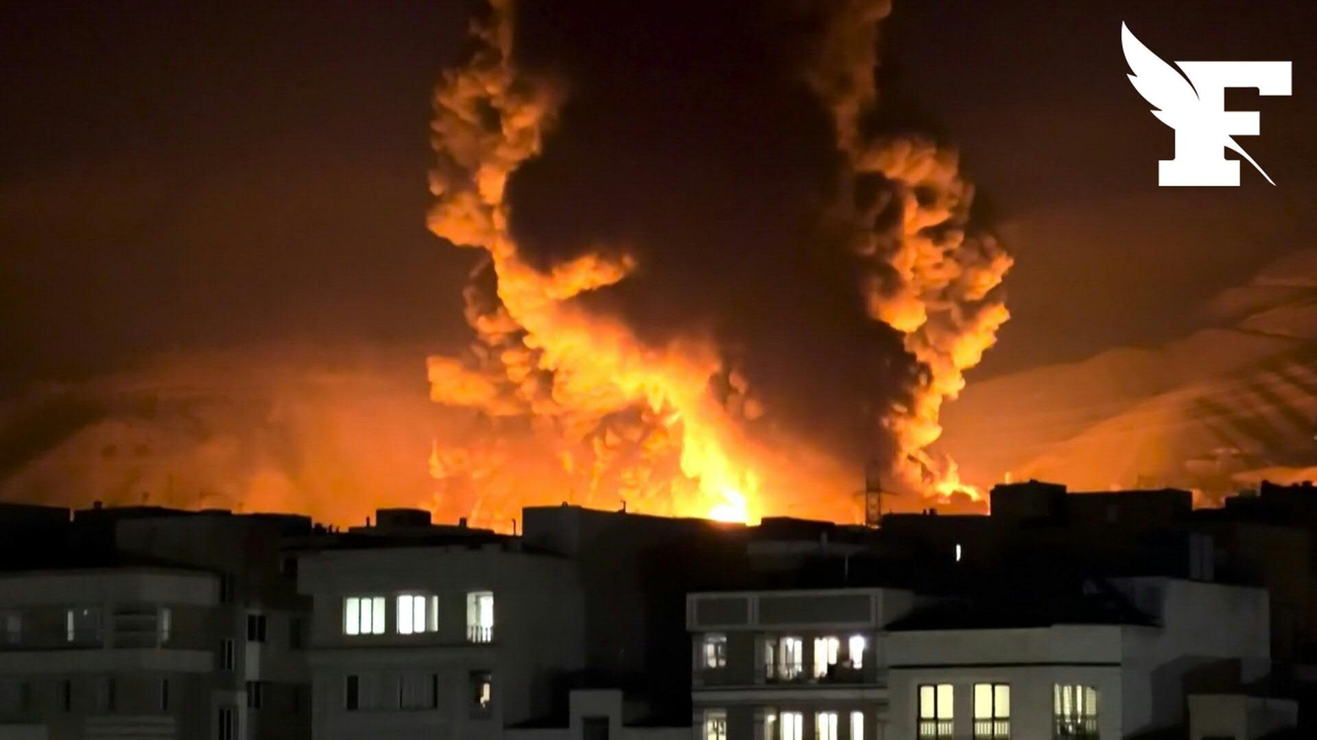 Guerre en Iran: les images des explosions provoquées par des frappes ...