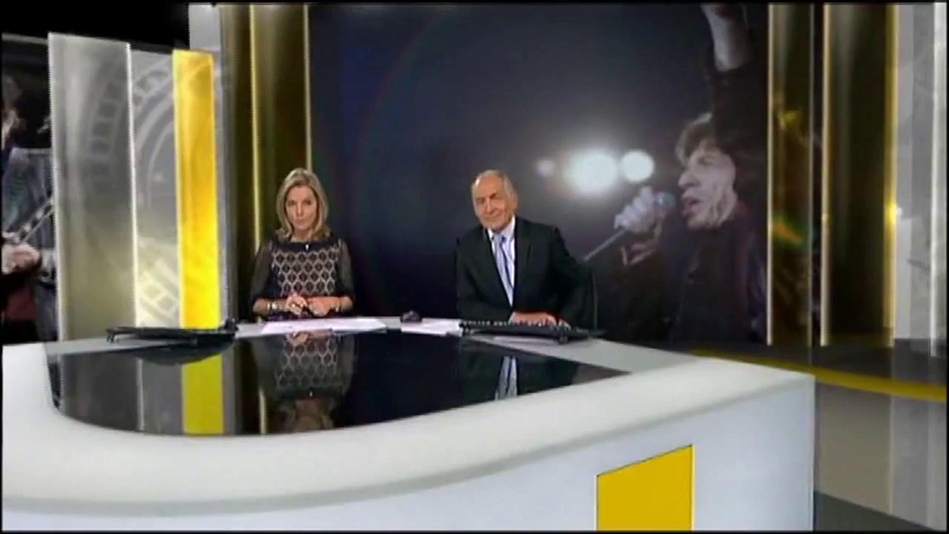 Rolling Stones Celebrate 50 Years Anniversary ITN reporter N