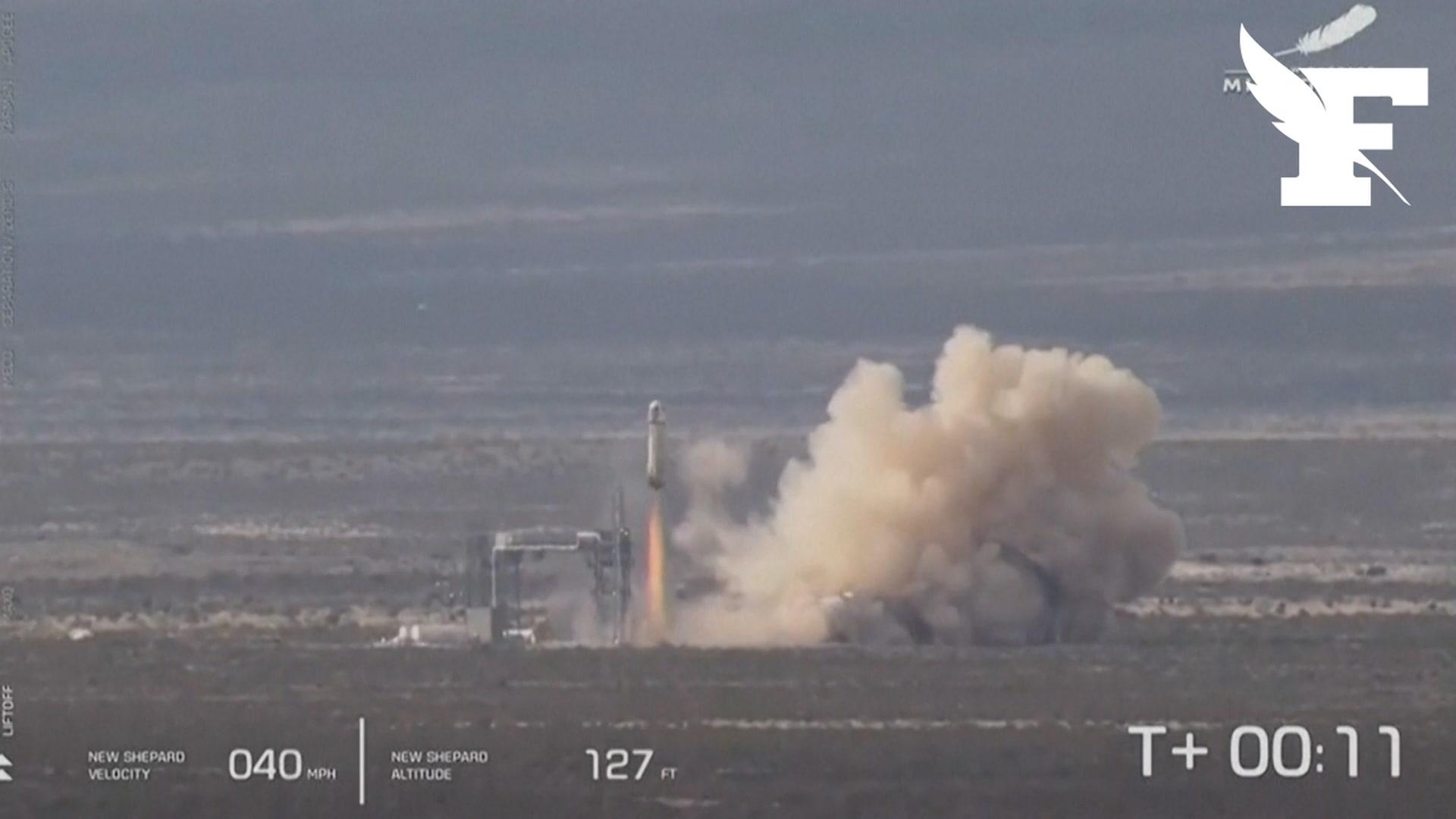 Espace: une fusée de Jeff Bezos décolle, un an après un accident