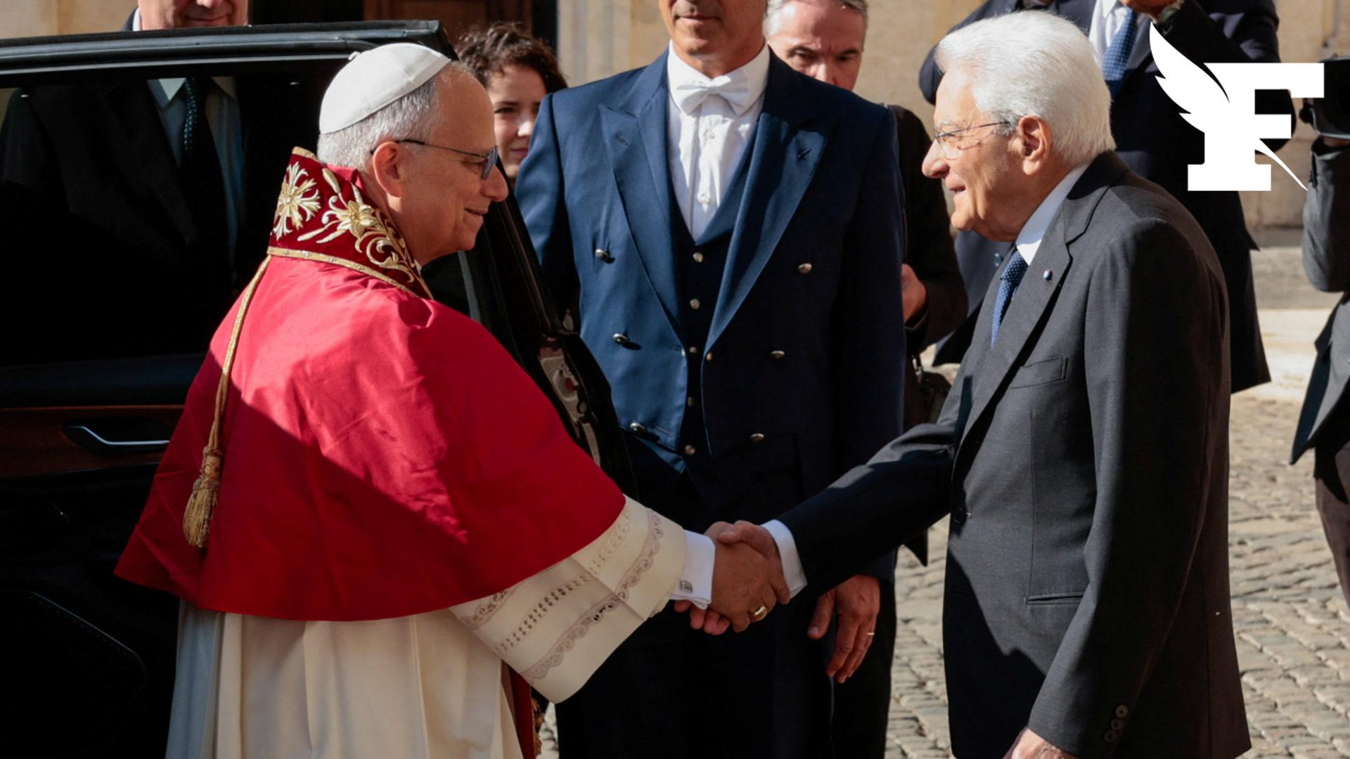 Les images de la première visite officielle du pape Léon XIV en Italie