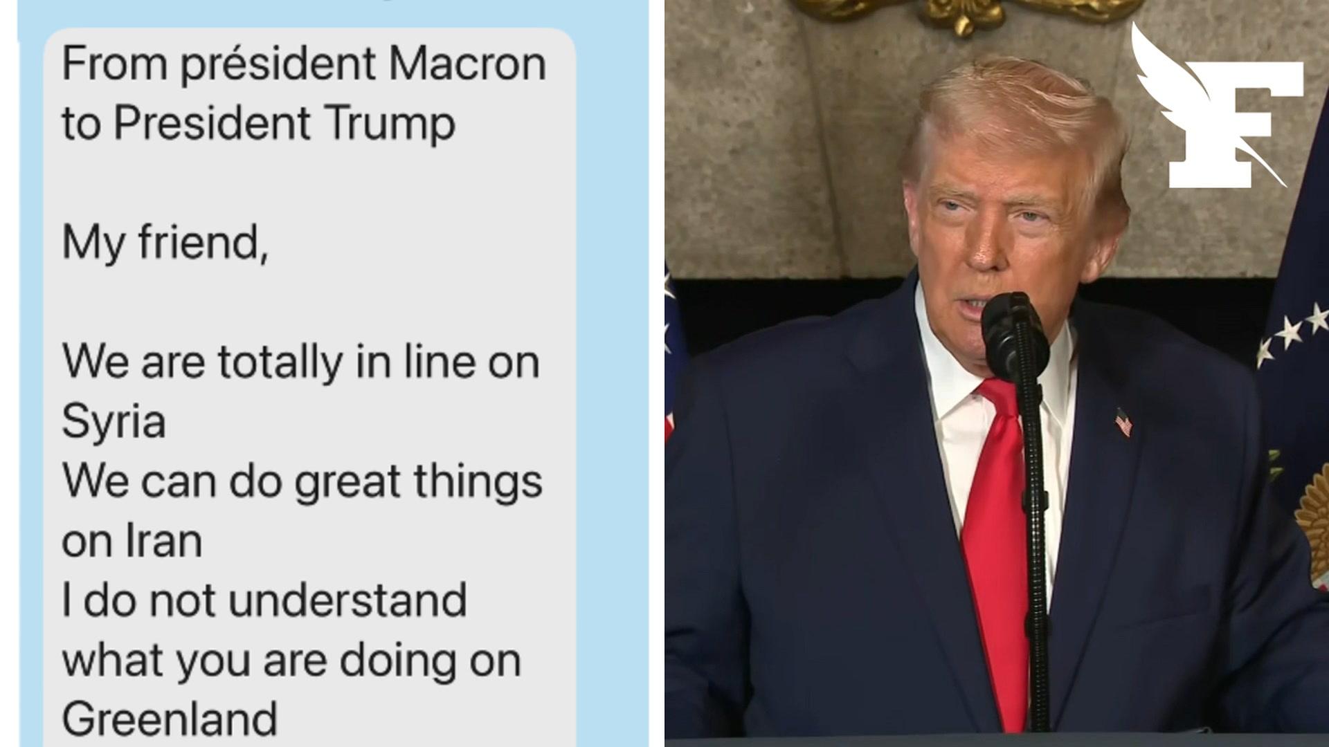 Donald Trump dévoile ses échanges avec Emmanuel Macron par messagerie