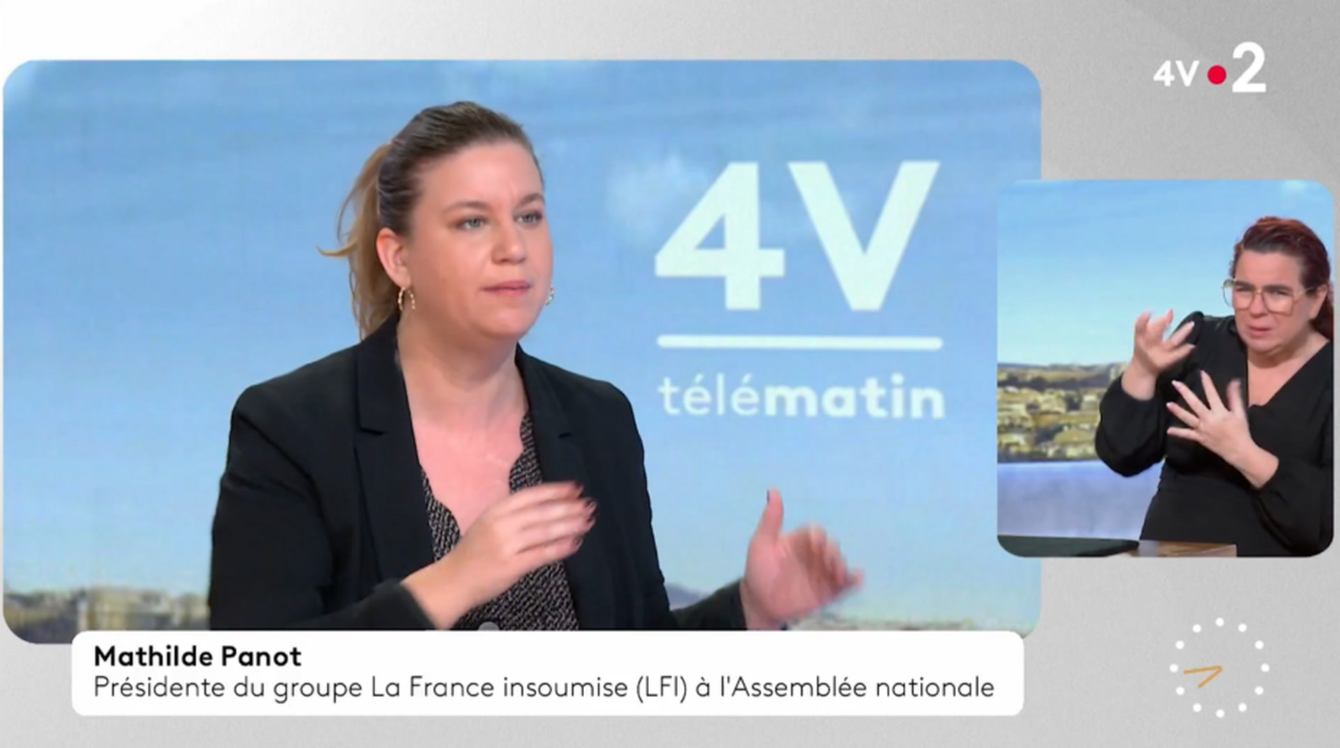 Mathilde Panot refuse une «économie de guerre» et plaide pour une ...