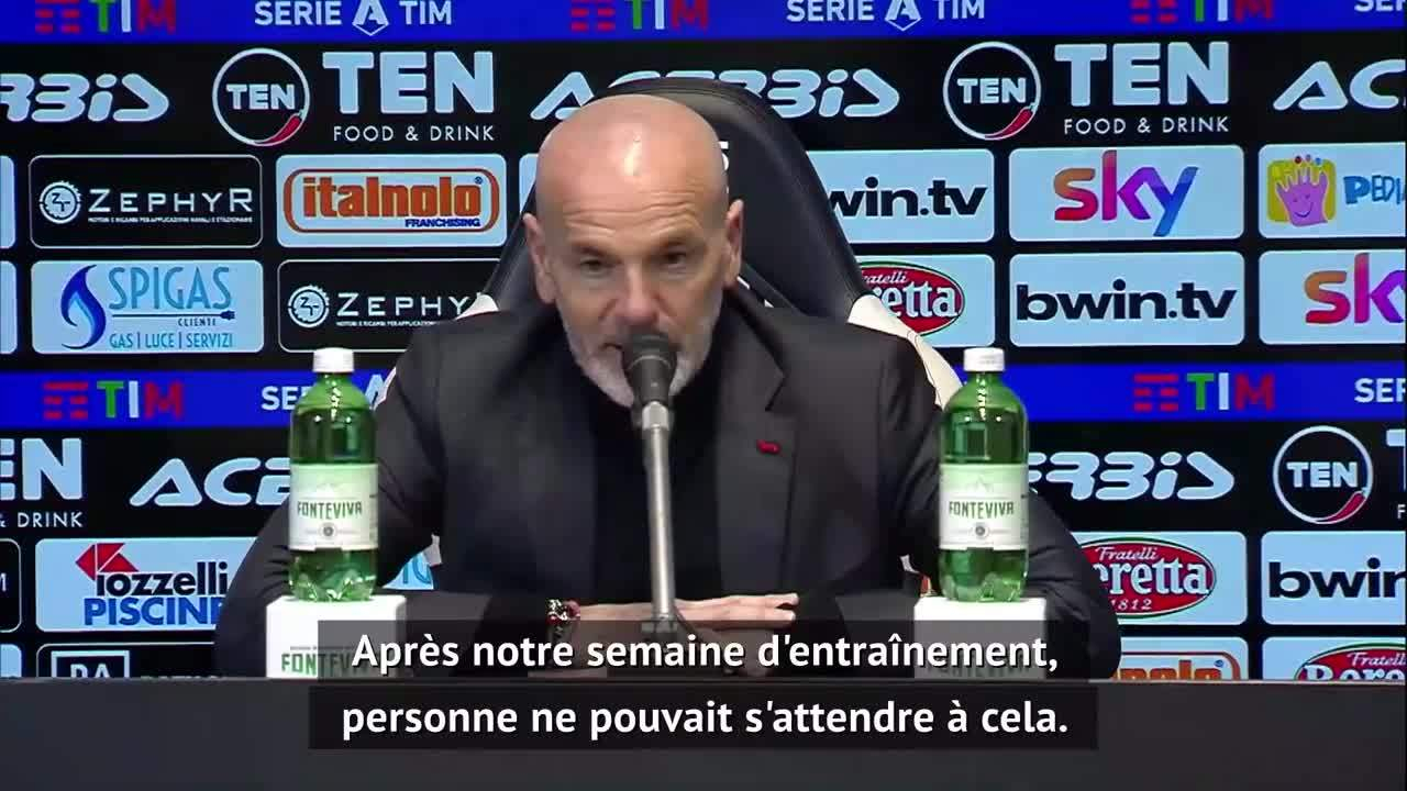 22e j. - Pioli : Notre plus mauvaise performance de la saison