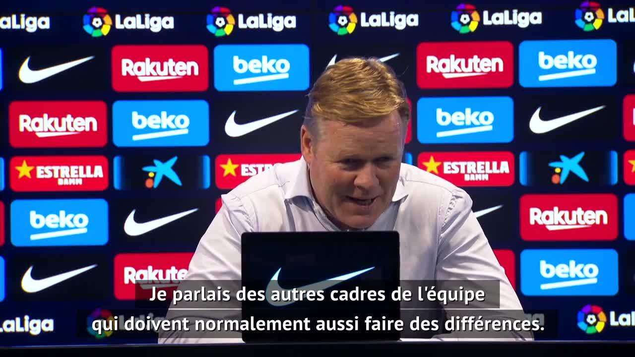 1ère j. (en retard) - Koeman : Messi est évidemment un joueur important ...