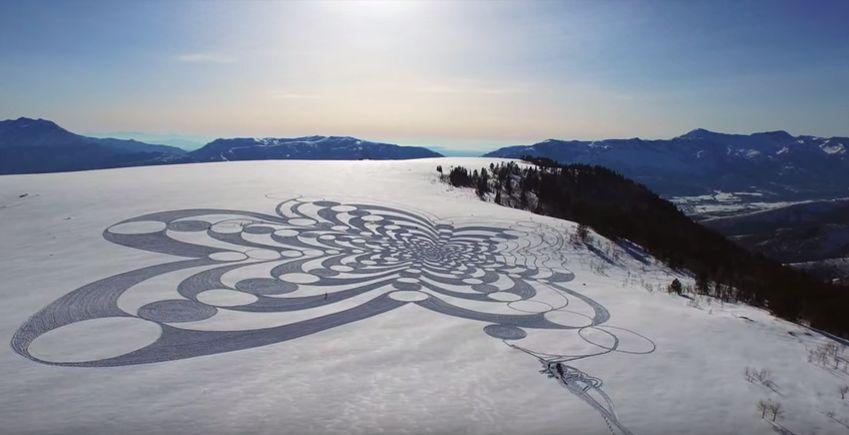 Snow Art: le dessin sur neige qui sublime les pistes