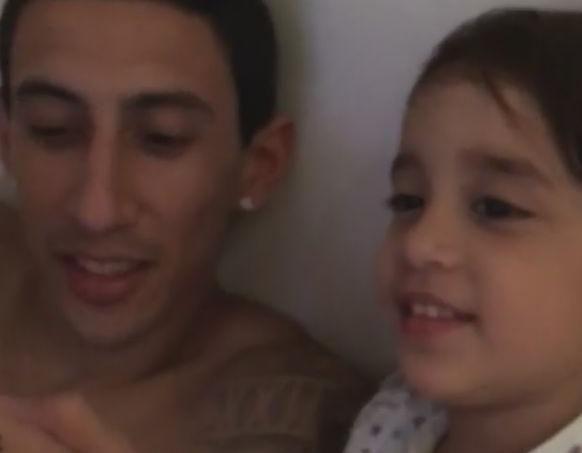 Quand Di Maria apprend le français à sa fille