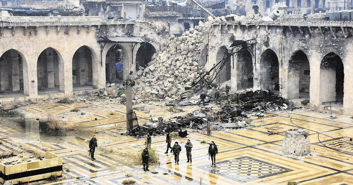 À Alep, dans les ruines de la vieille ville dévastée