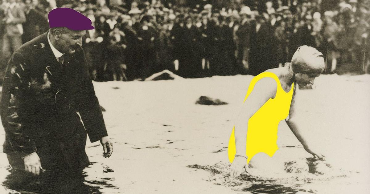 1927, Mercedes Gleitze traverse la Manche avec une Rolex Oyster