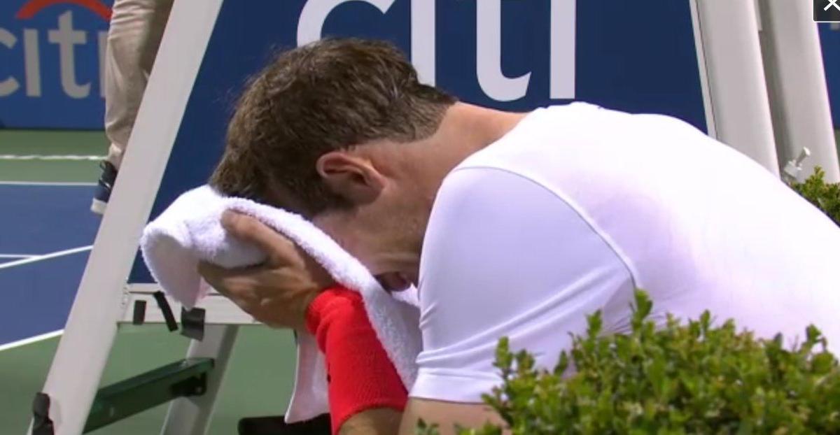 L'intense émotion d'Andy Murray après sa victoire à Washington