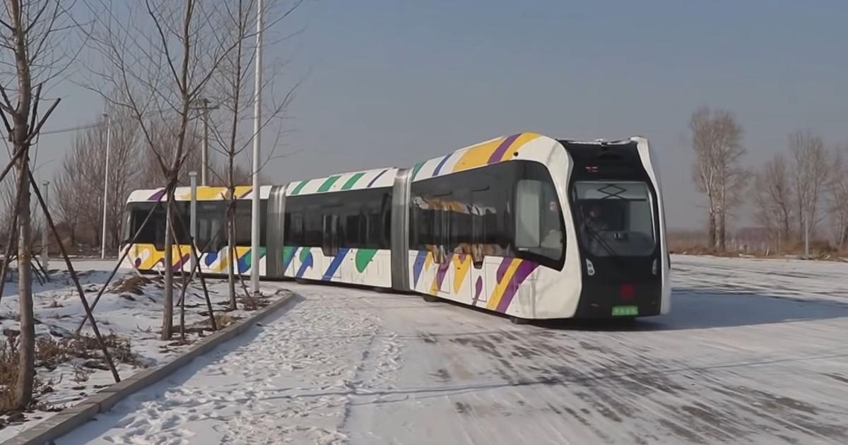 La Chine développe un tramway autonome... et sans rails