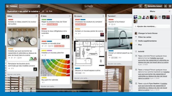 L'application Trello vous permet de mieux organiser vos projets