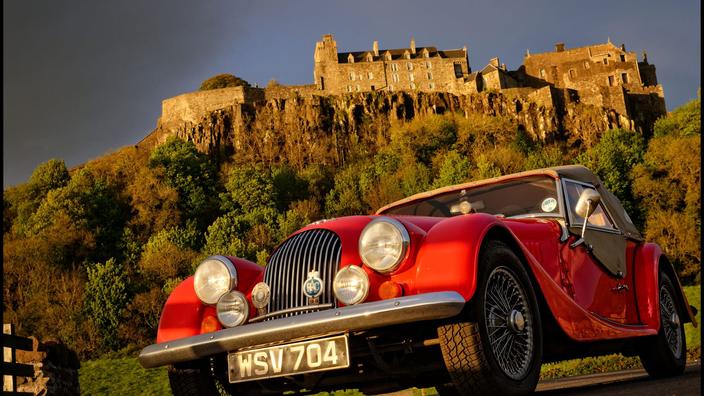 L'Écosse en voiture de collection