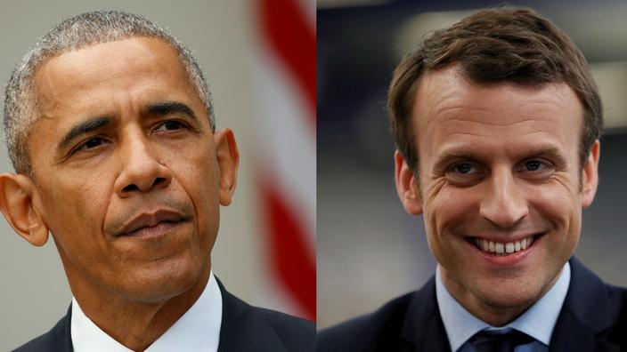 Barack Obama a téléphoné à Emmanuel Macron