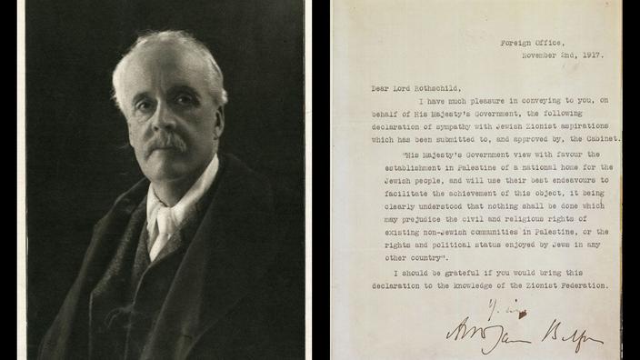 100 ans après, ce qu'il faut savoir de la Déclaration Balfour