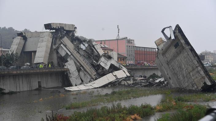 Effondrement d'un pont en Italie : «La foudre a frappé le pilier et ...